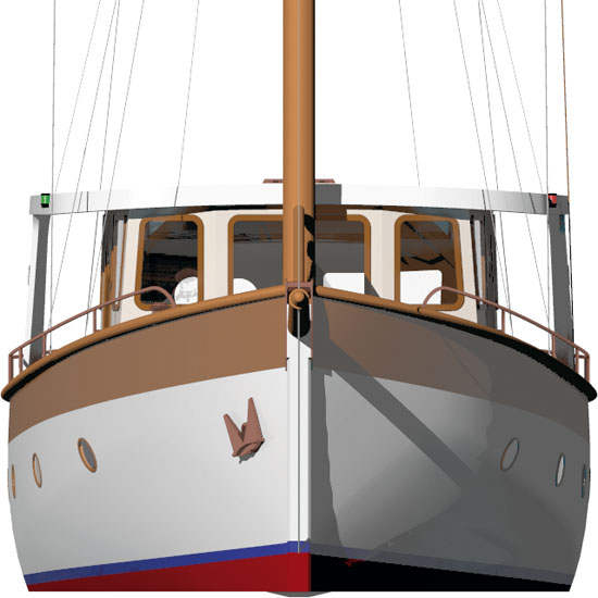 Nielsen 56 Trawler Yacht Drawings